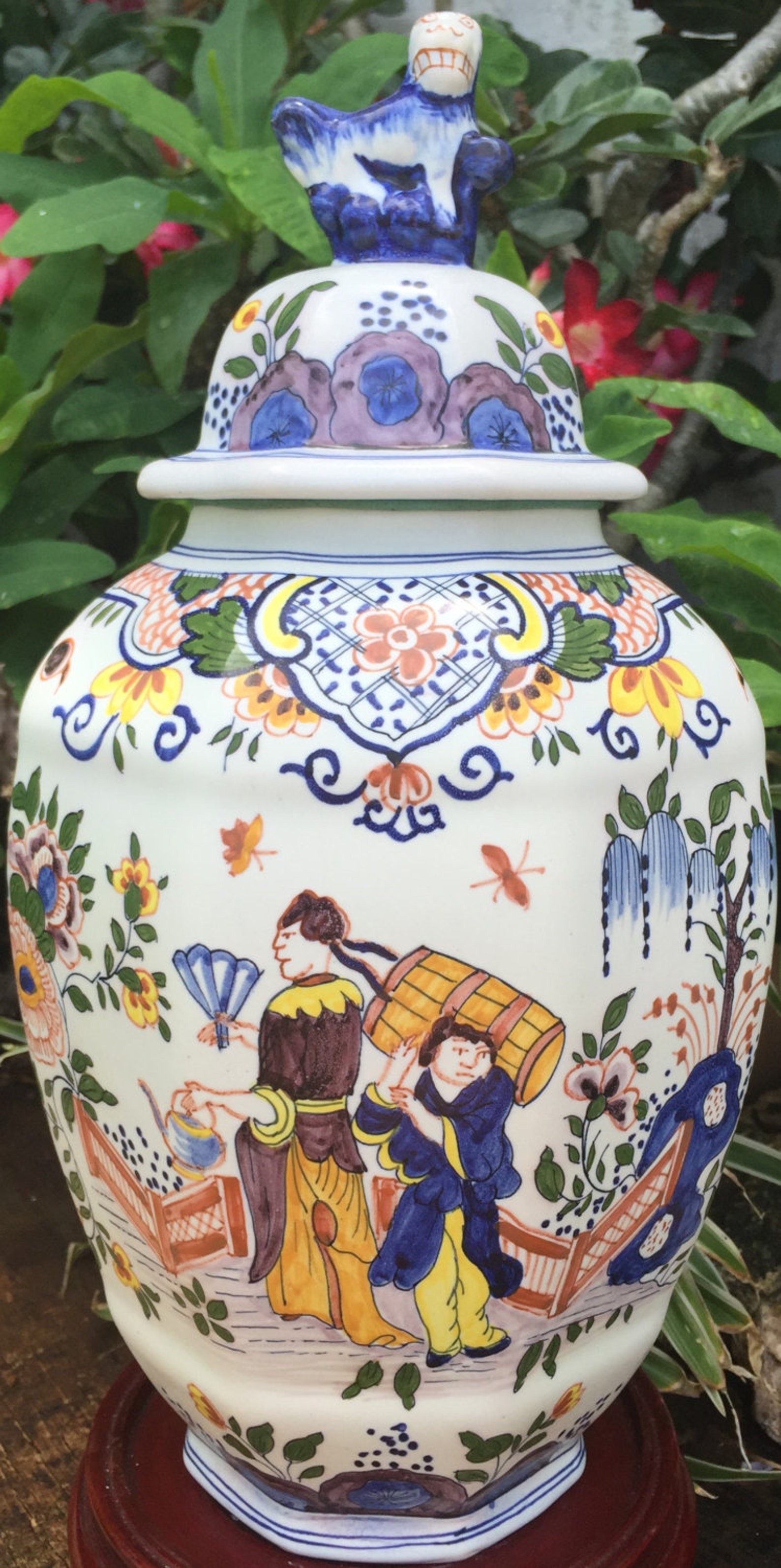 1800's Rare Delft Art Deco Delfts Polychroom Candelabrum - Etsy