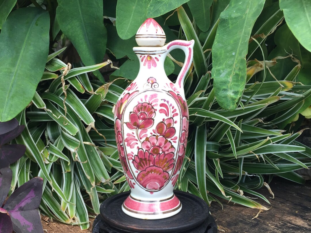 Velsen Red Delft Perfume Bottle Delfts Rood 花王 Kaou 牡丹 Botan Pioen ...