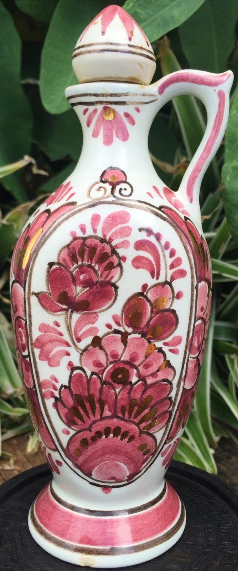 LARGE! Delft Red Gold Double Gourd Vase Delfts Rood Chinois Vaas 花王 ...