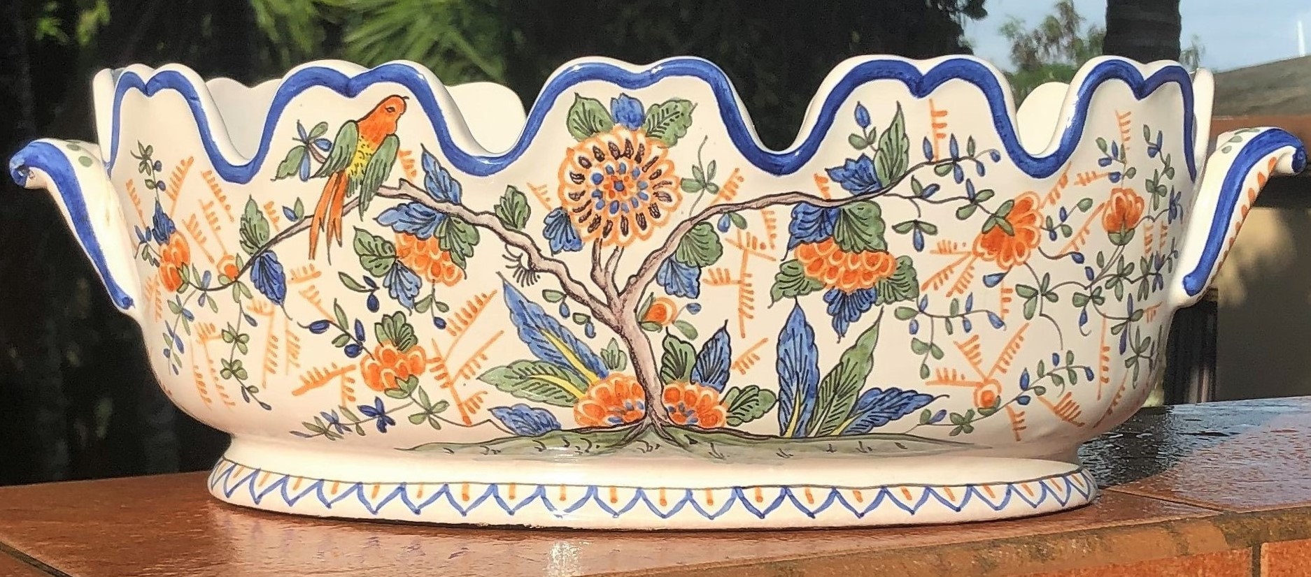 Quimper Delft Faience Ginger Jar Vase Pastoral Delfts | Etsy