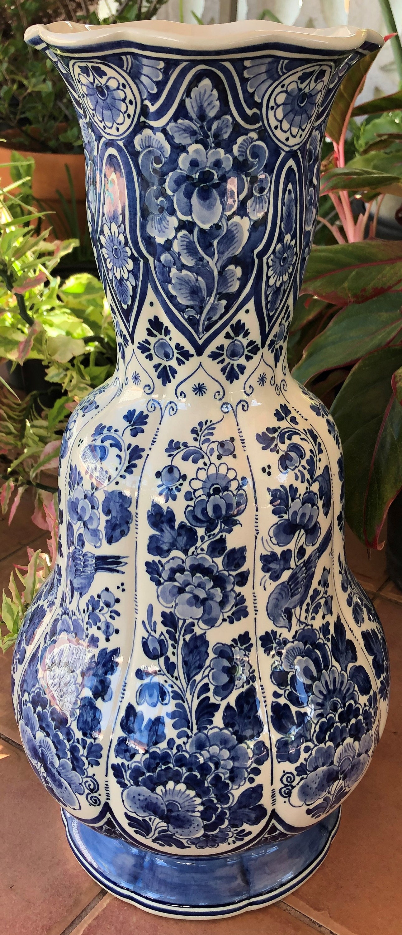 TWO HUGE Rare Delft Flower Pots Delfts Blauw Chinois Bloempot | Etsy