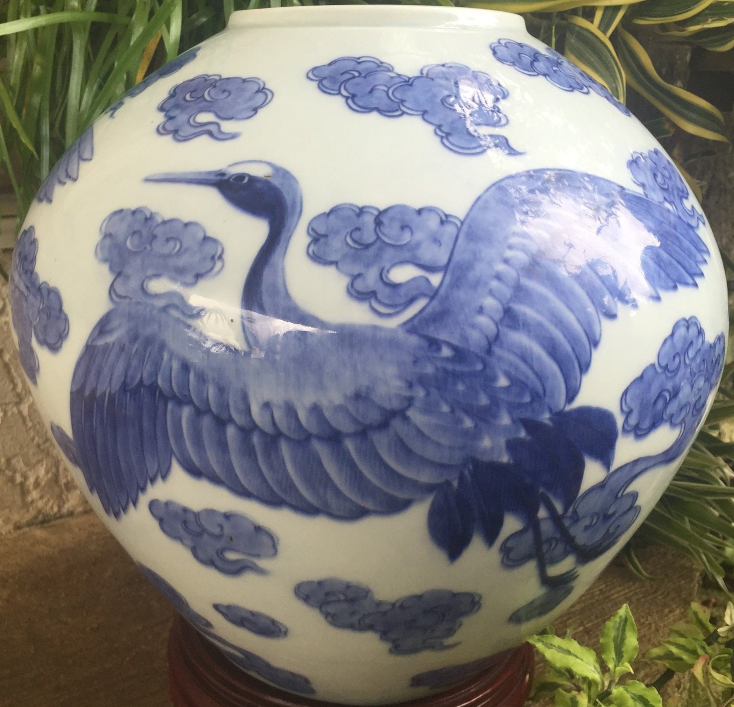 Tall 染付 Sometsuke Blue Vase Landscape Vaas 山水 Sansui Jar 山 - Etsy