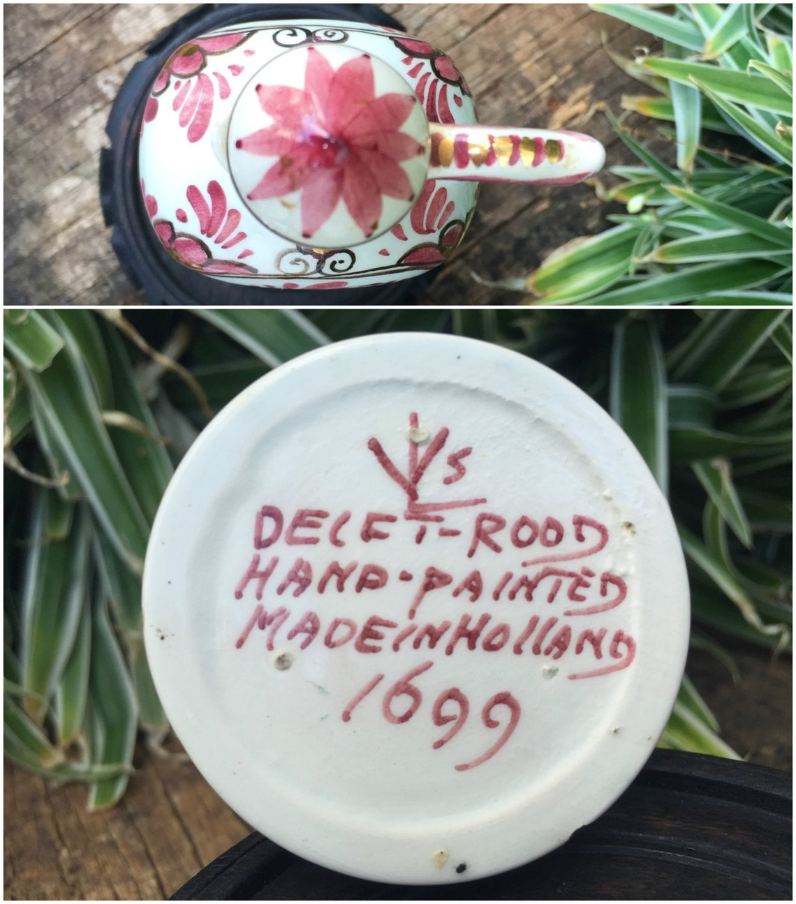 Velsen Red Delft Perfume Bottle Delfts Rood 花王 Kaou 牡丹 Botan | Etsy
