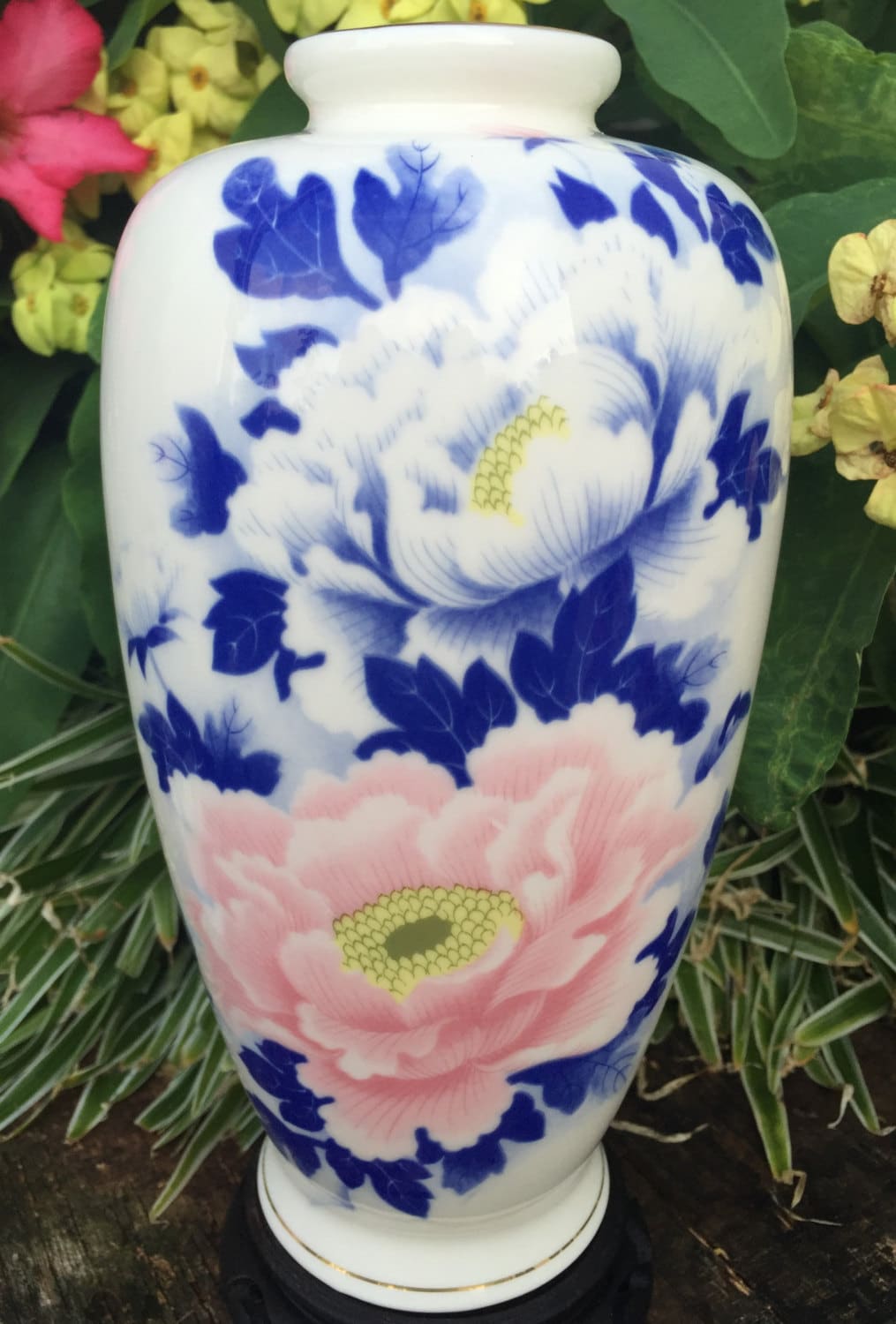 Tall 染付 Sometsuke Blue Vase Landscape Vaas 山水 Sansui Jar 山 - Etsy