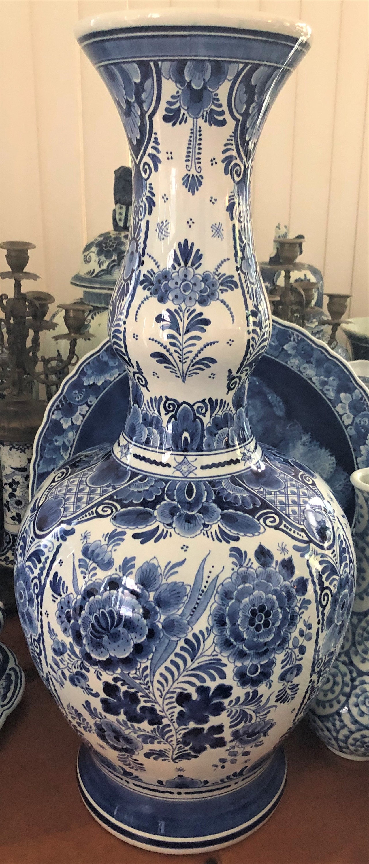 TWO HUGE Rare Delft Flower Pots Delfts Blauw Chinois Bloempot | Etsy