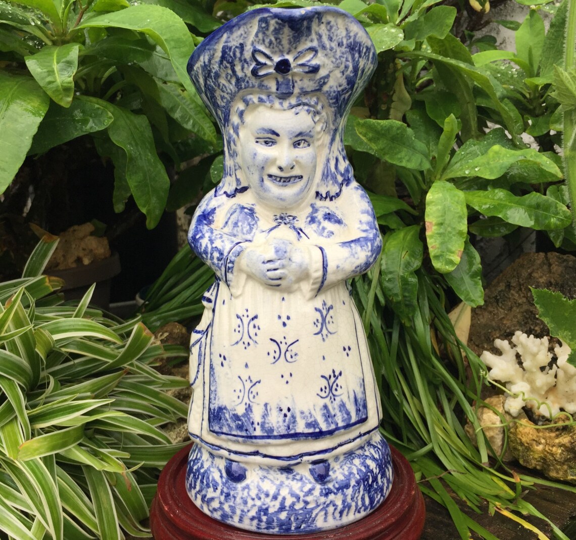 Large Delft Toby Jug Rare Delfts Blauw Vaas Vase Pitcher Ewer - Etsy
