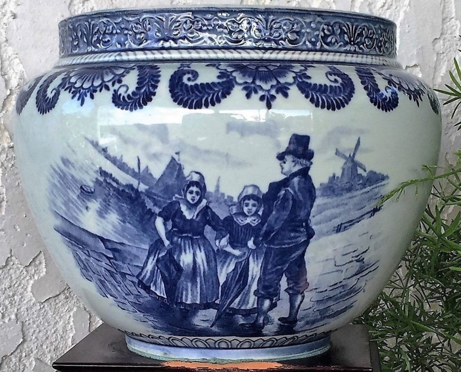 De Wit Delft Flower Pots Delfts Blauw Bloempot Molen | Etsy Australia