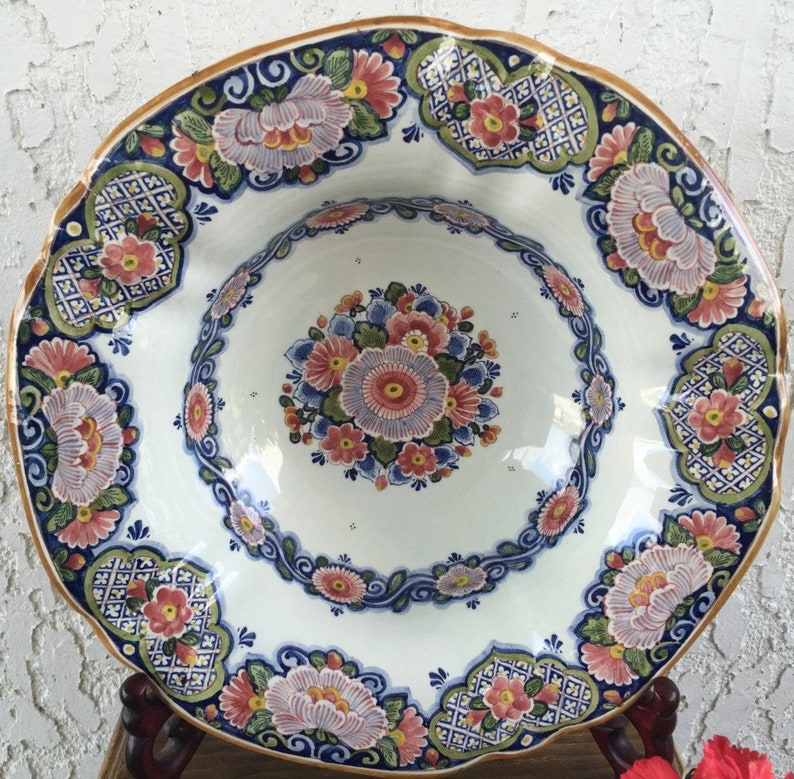 1600's Large Old Delft Charger Delfts Blauw Plooischotel | Etsy