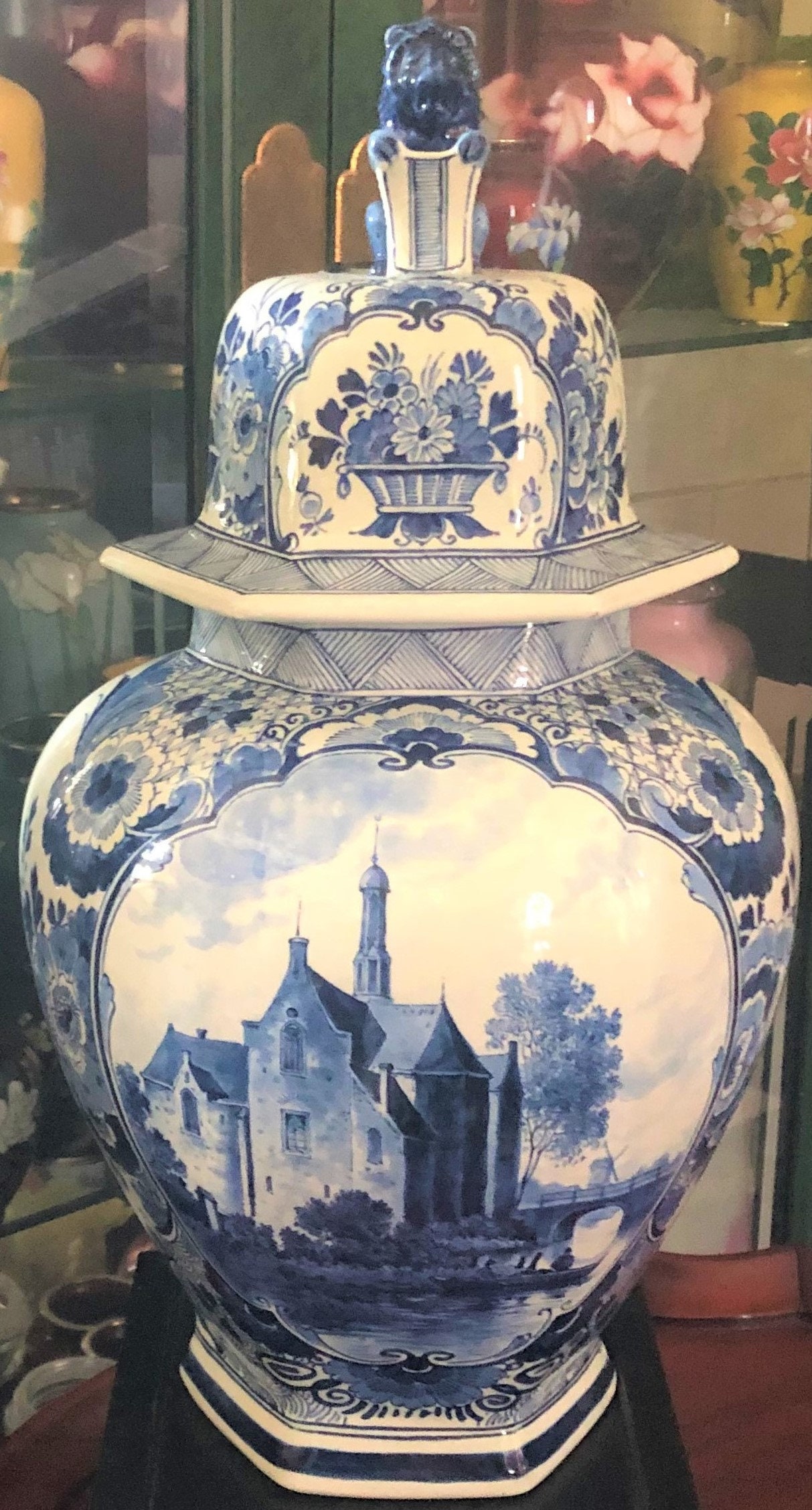 Royal Delft 1926 Ginger Jar Castle Vase Large Delfts Blauw | Etsy