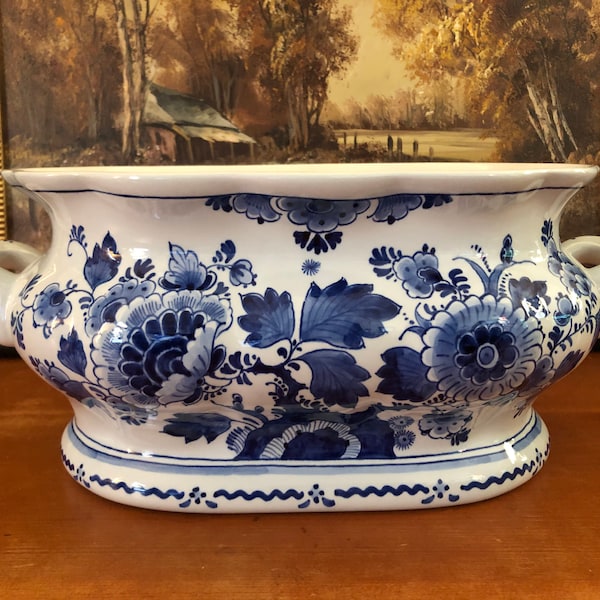 Delft Blue Planter - Etsy