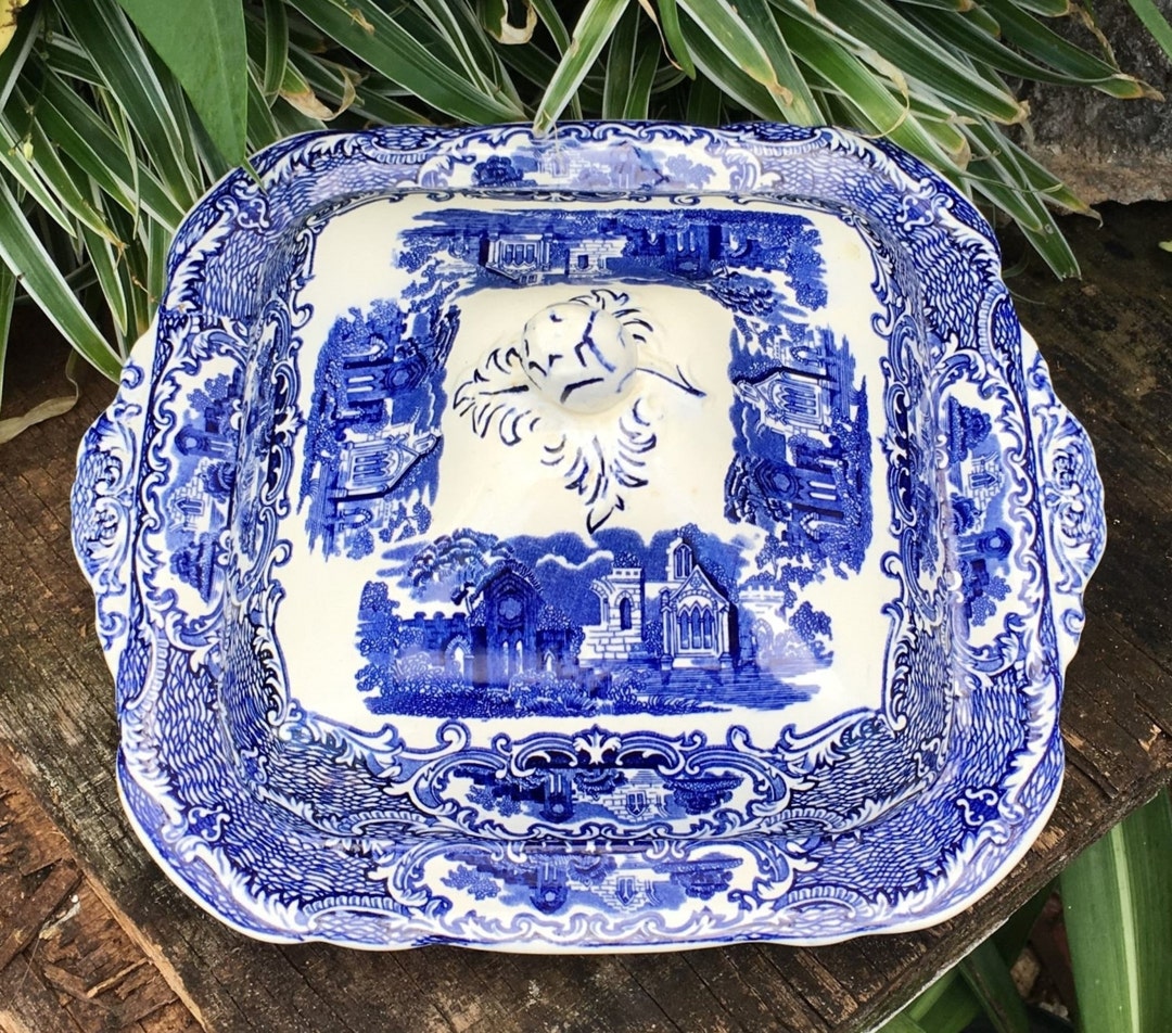 Royal Cauldon BLUE ABBEY TUREEN Delft Blue and White Vegetable - Etsy
