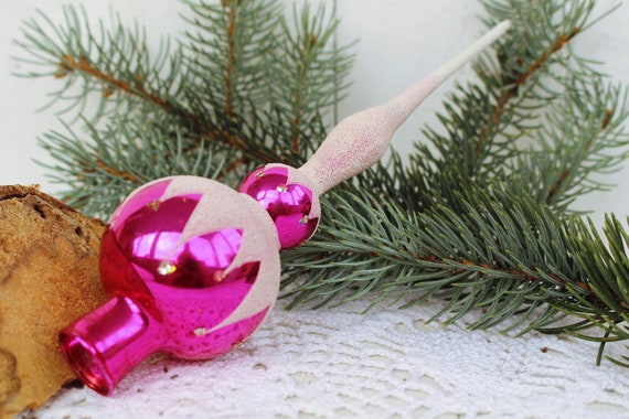 Christmas Tree Topper Big Tree Top Tree Trim Pink Tree Topper - Etsy