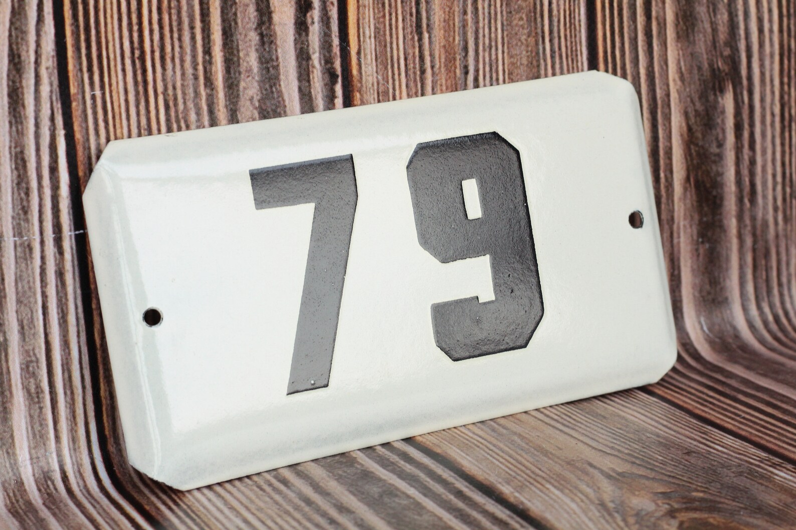 Vintage Enamel Sign House Numbers 79 Metal Door Number Street - Etsy UK