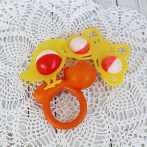 Vintage Baby Toys Little Baby Toy Plastic Trattle Toy Baby Rattle ...