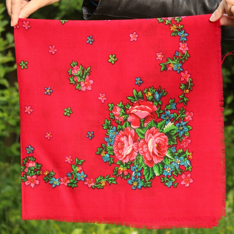 Babushka Scarf - Etsy