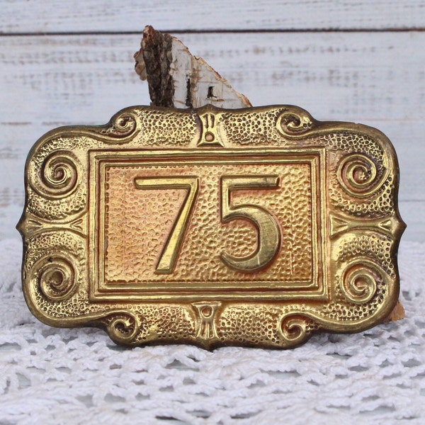 Vintage Brass Hotel Numbers - Etsy