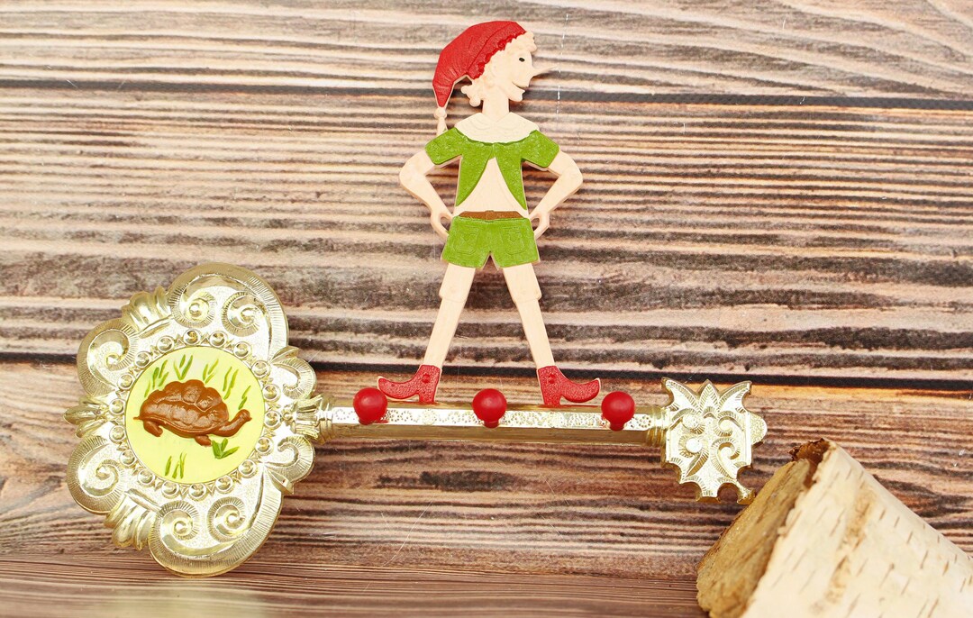 Vintage Wall Hanger "pinocchio With a Key" Kids Retro Hanger Hanger for ...