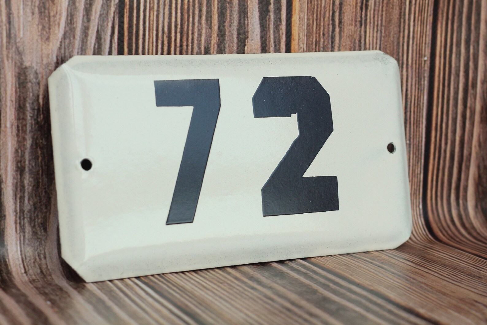 Vintage Door Number Sign 72 Antique Sign Street Apartment - Etsy