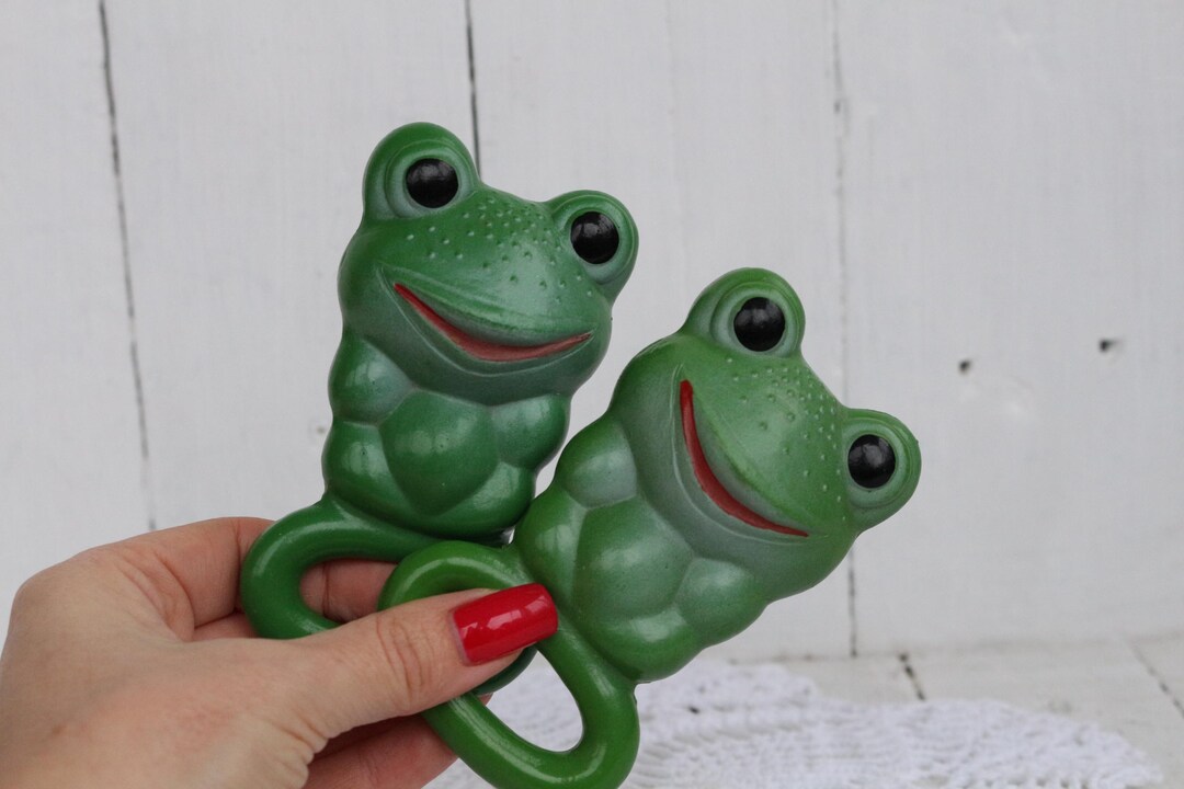 Set of 2 Vintage Soviet Plastic Toys Retro Baby Rattle Rare Celluloid ...