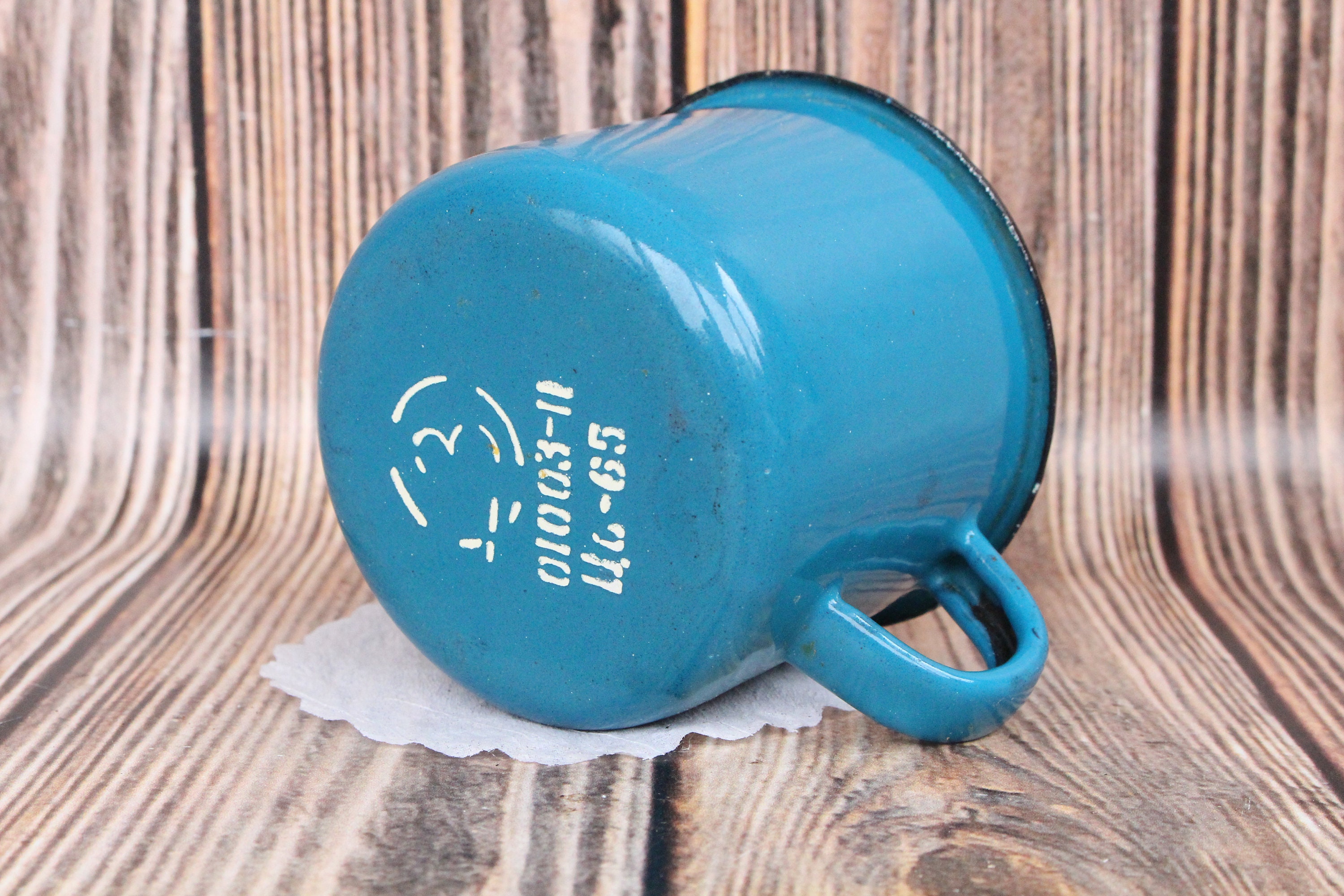 Vintage Enamel Mug Retro Tableware Blue Enamel Mug Rustic Mug - Etsy Canada