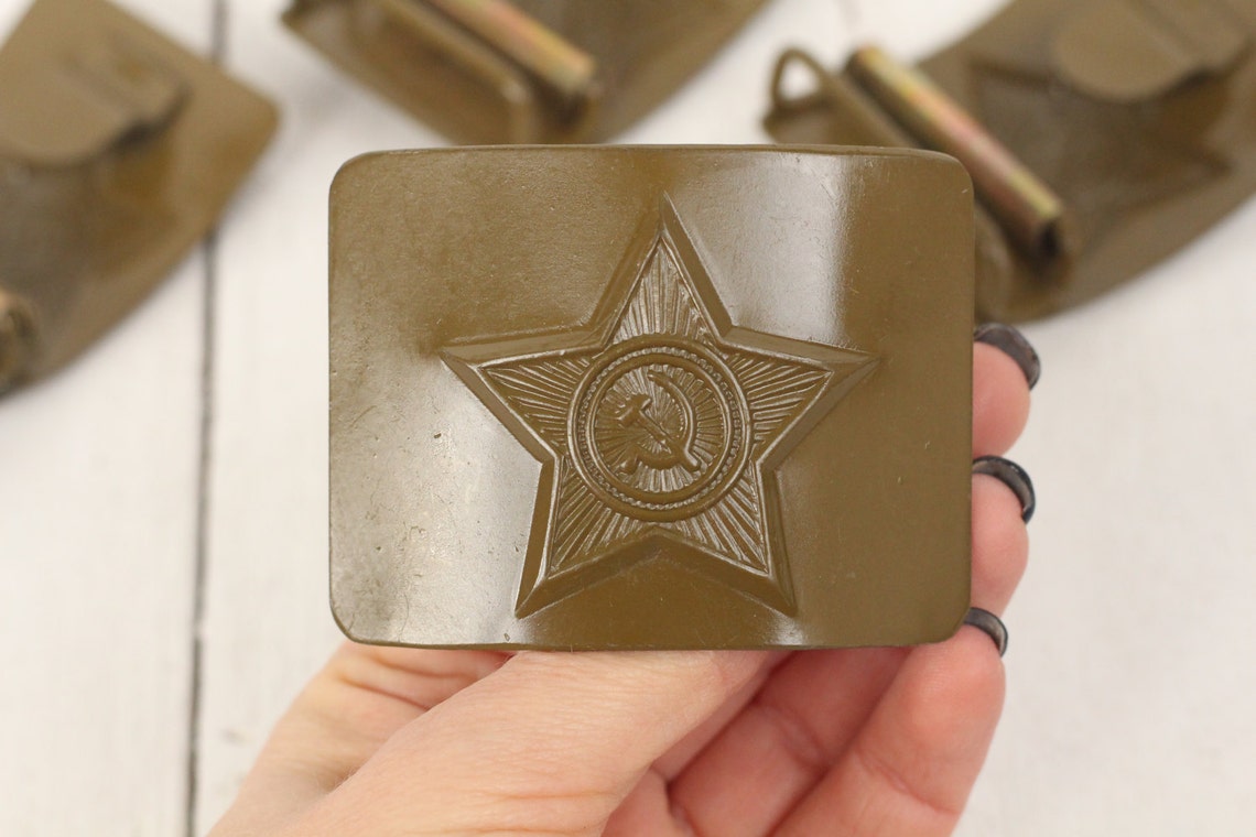 Vintage Soviet Army Buckle Old Military Strap Russian Buckle - Etsy