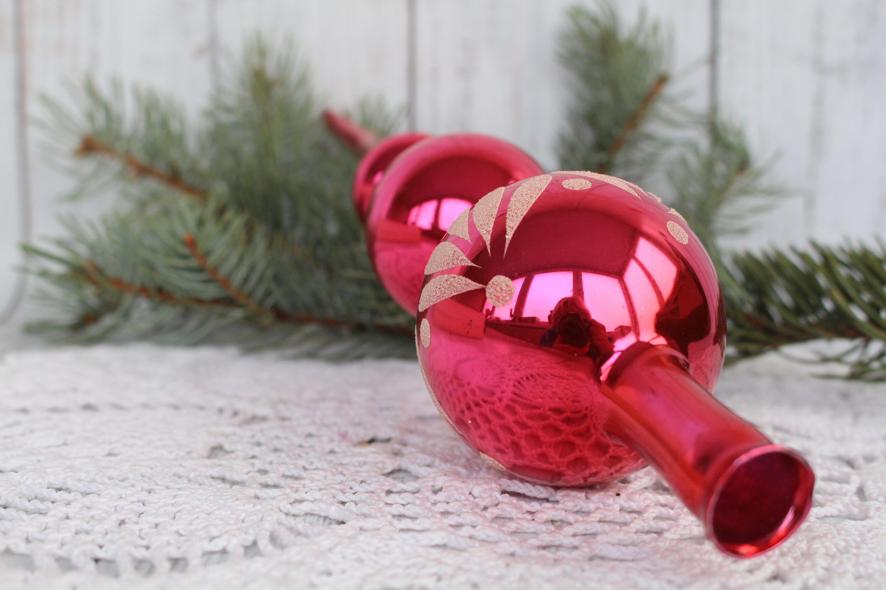 Christmas Tree Topper Big Tree Top Tree trim Pink Tree Topper | Etsy