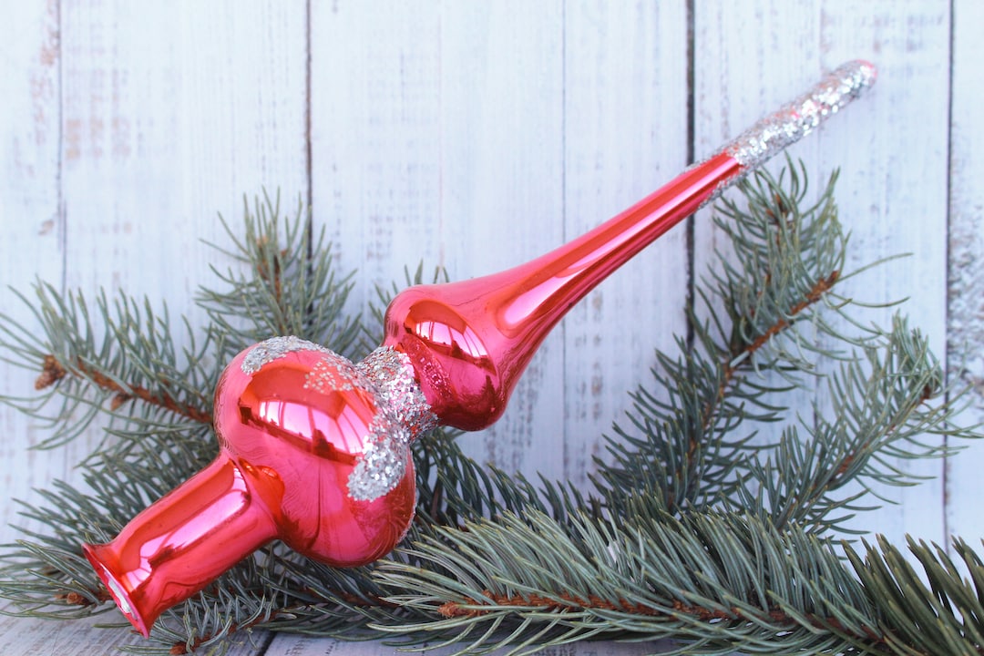 Christmas Tree Topper Big Tree Top Tree Trim Pink Tree Topper Christmas ...