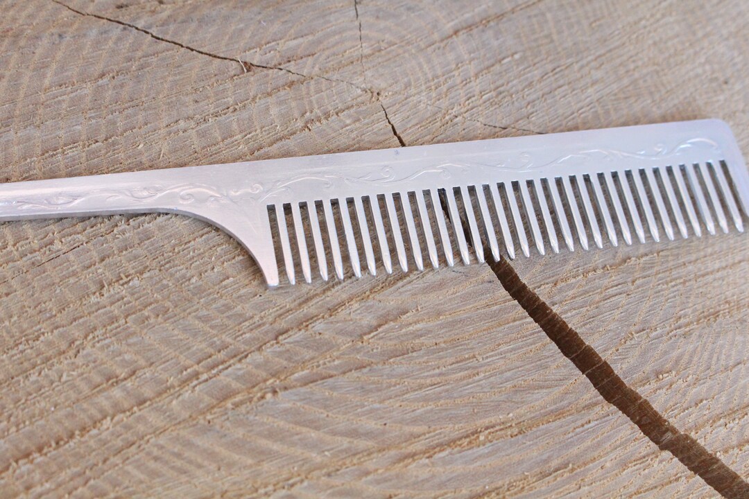 Vintage Metal Comb Aluminum Comb Hairstyle Tool Retro Hairstyle Long ...