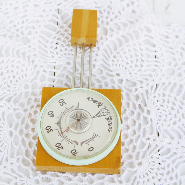 Antique Round Thermometer - Etsy