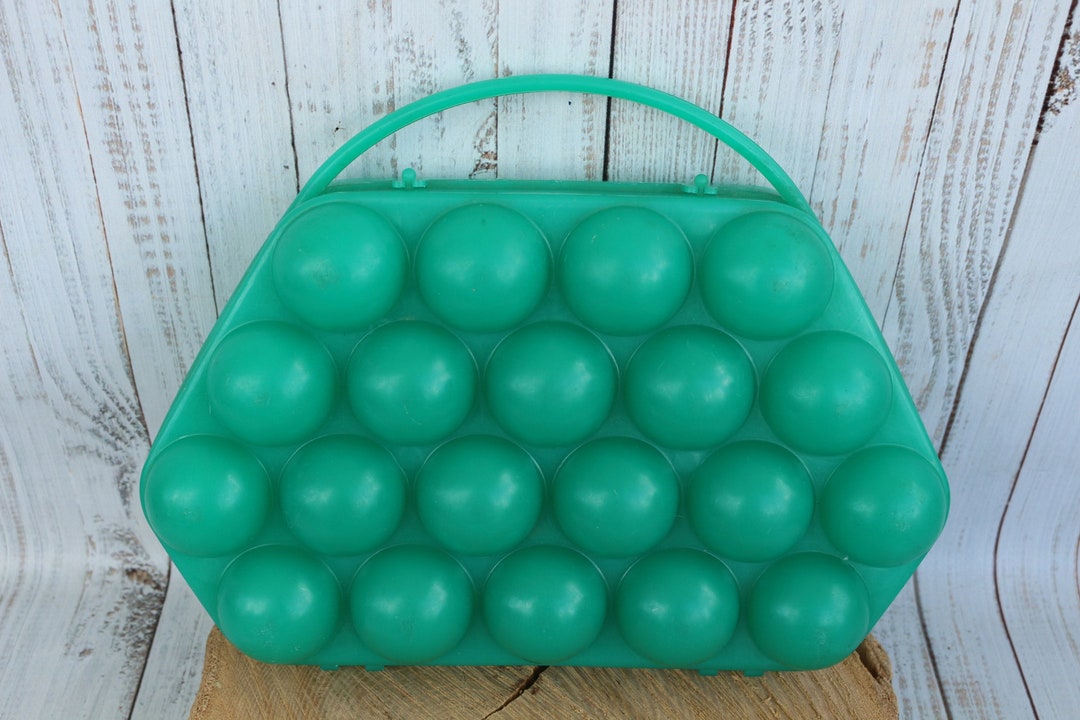 Soviet Egg Container Vintage Egg Box Egg Basket Green Egg Basket USSR ...