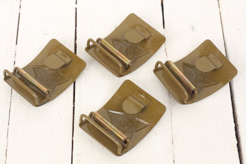 Vintage Soviet Army Buckle Old Military Strap Russian Buckle - Etsy
