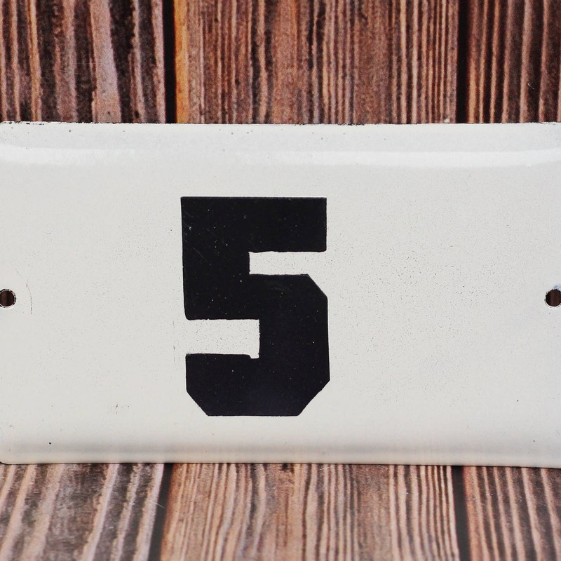 Enamel House Numbers - Etsy