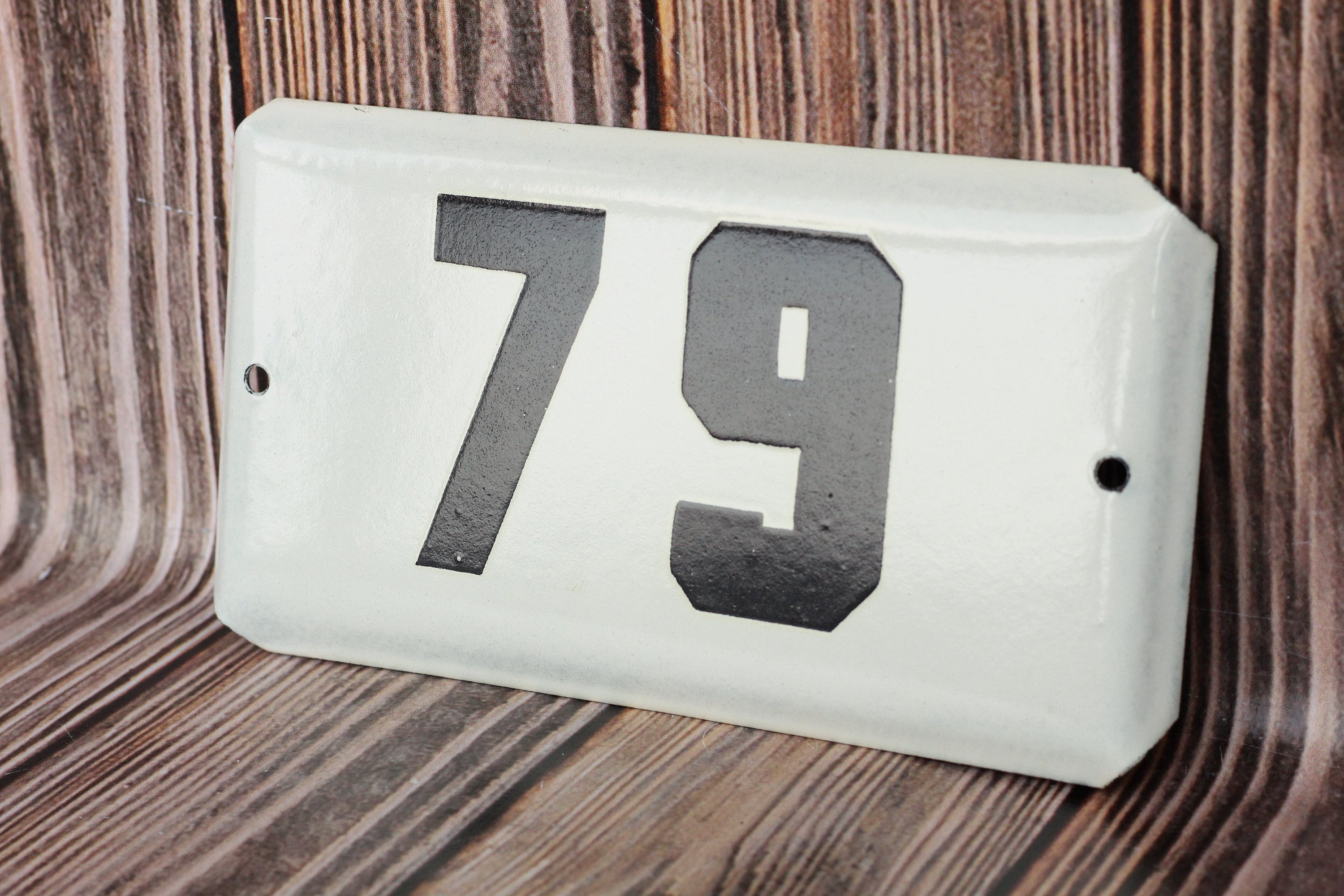 Vintage Enamel Sign House Numbers 79 Metal Door Number Street | Etsy