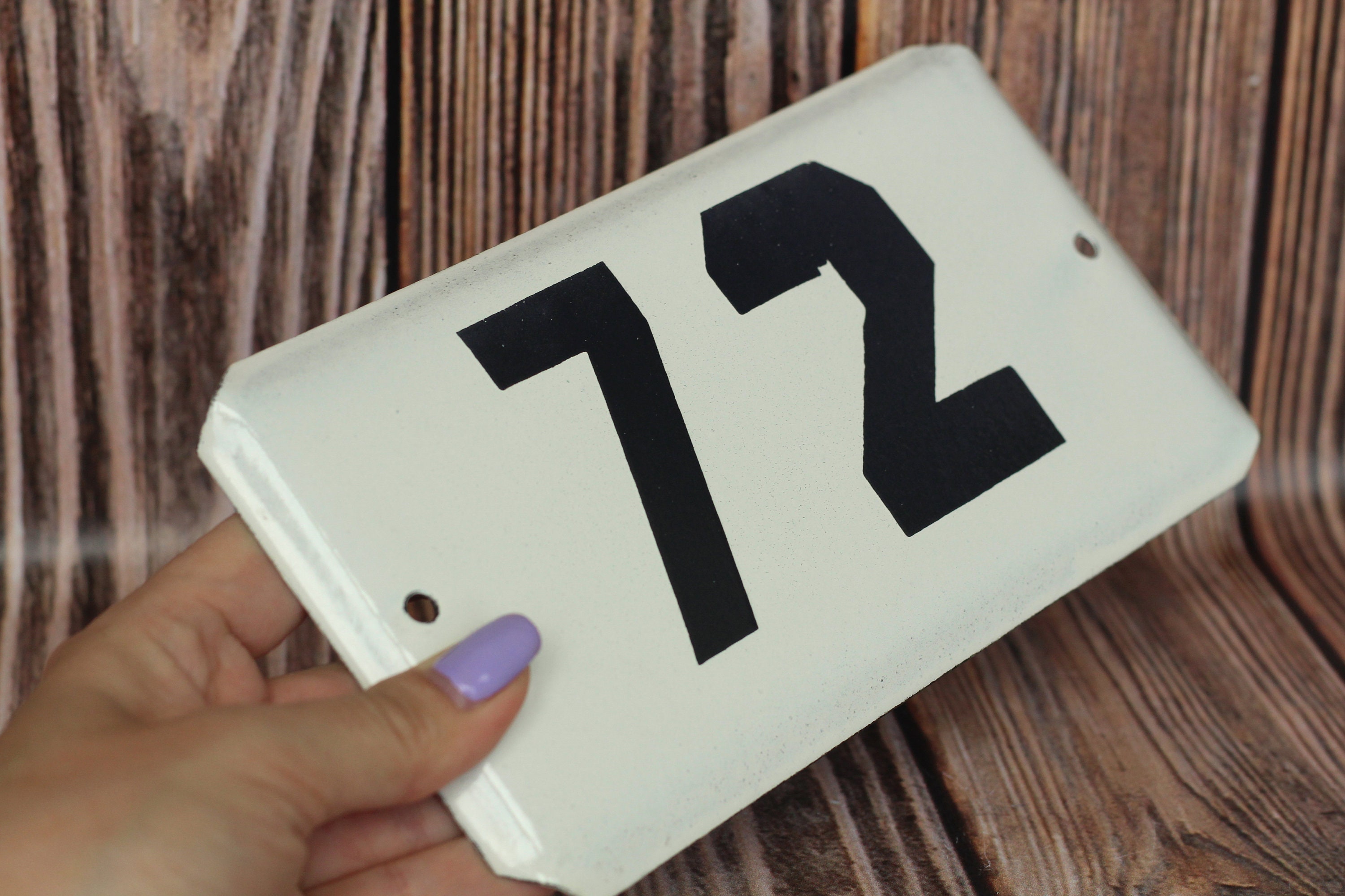 Vintage Door Number Sign 72 Antique Sign Street Apartment - Etsy