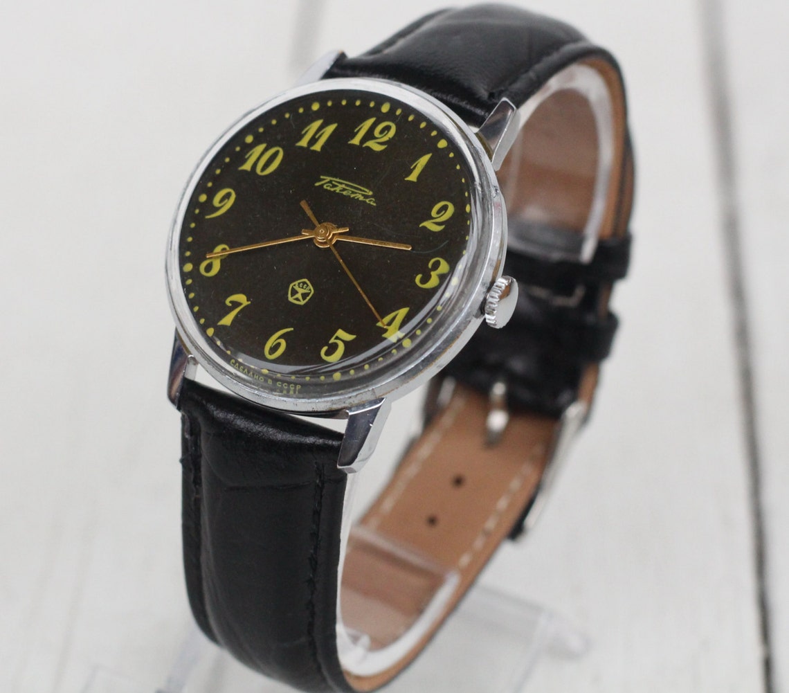 Mechanical Watch Vintage Mens Watch Soviet Watch Soviet - Etsy