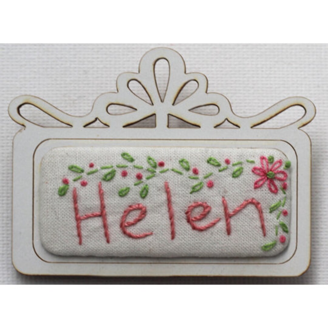 Hugs 'n Kisses JILLY NAME TAG in Black - Etsy