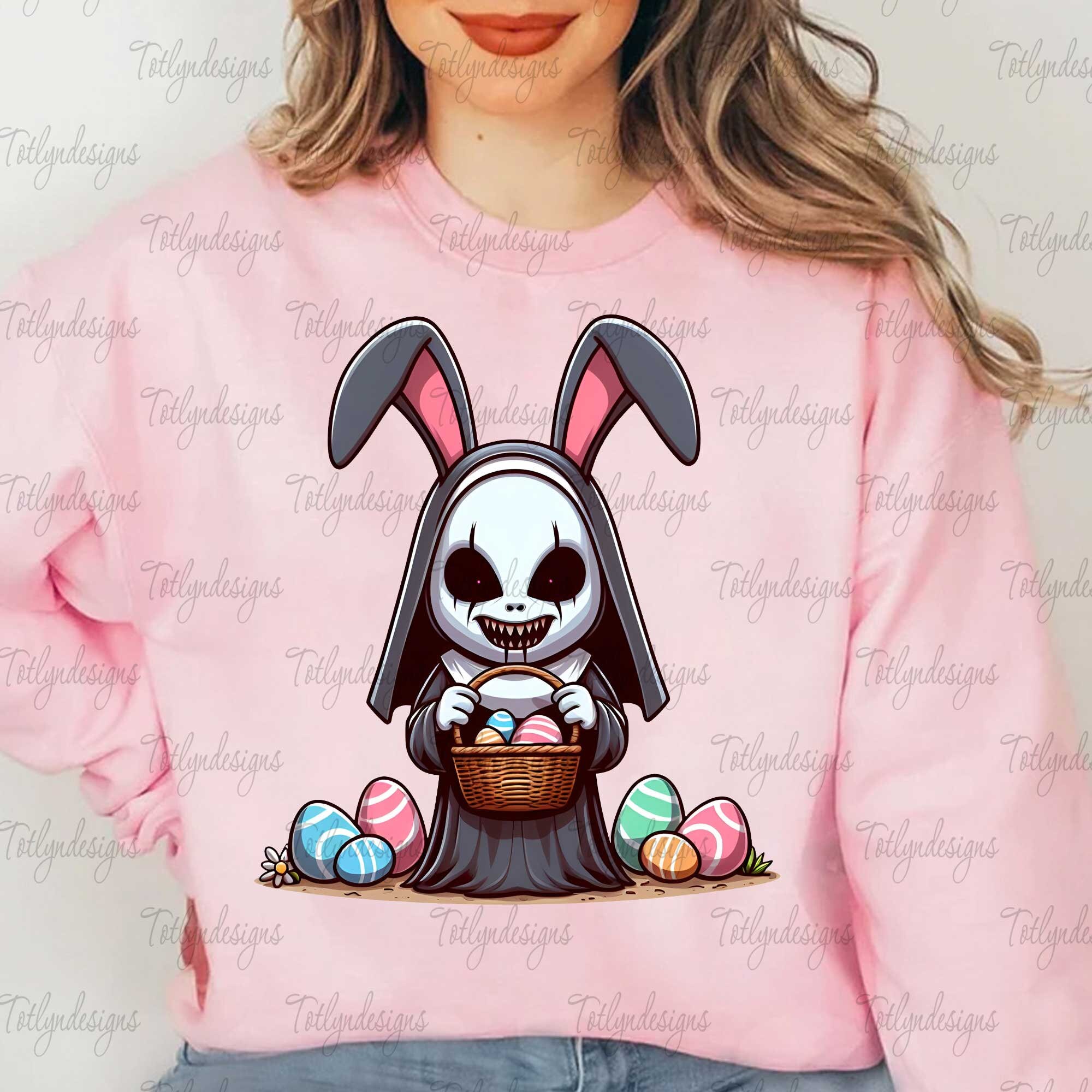 5 Killer Easter Chibi Cartoon Png Bundle, Horror Easter Png Bundle ...