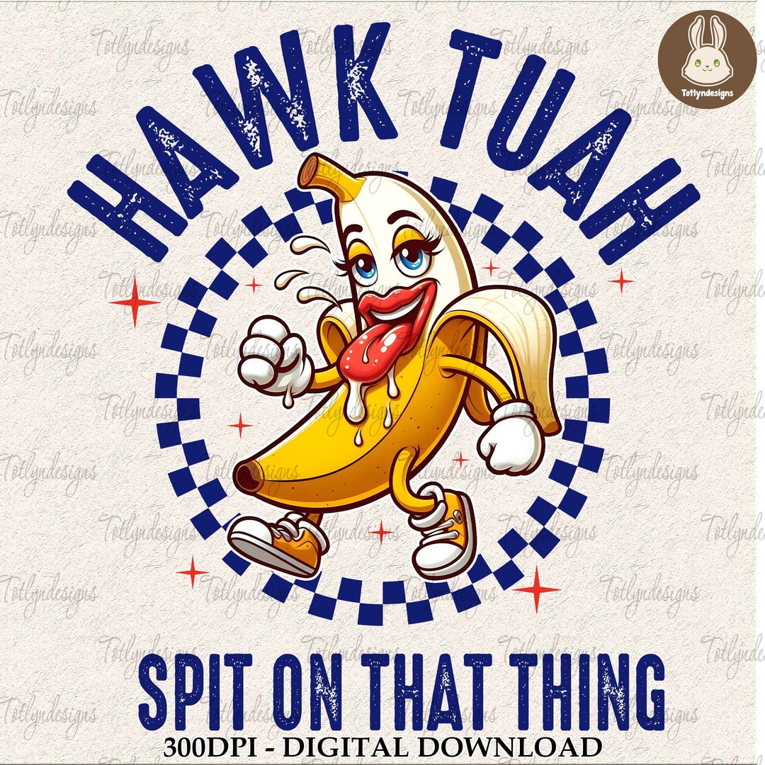 Hawk Tuah Meme Png, Hawk Tuah Png, Social Club Png, Spit on That Thang ...