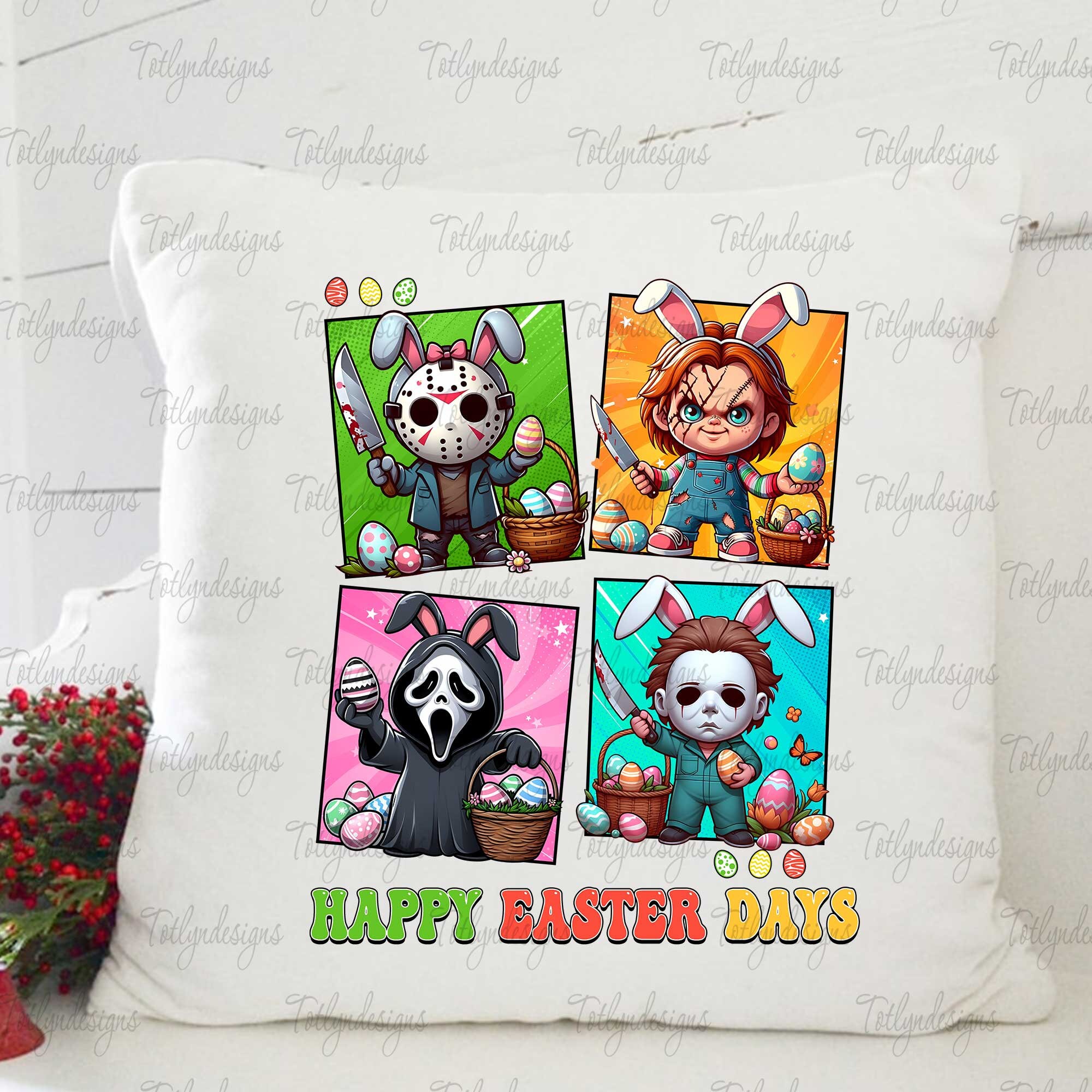 Easter Horror Movie Chibi Png, Horror Easter Png , Happy Easter Day Png ...