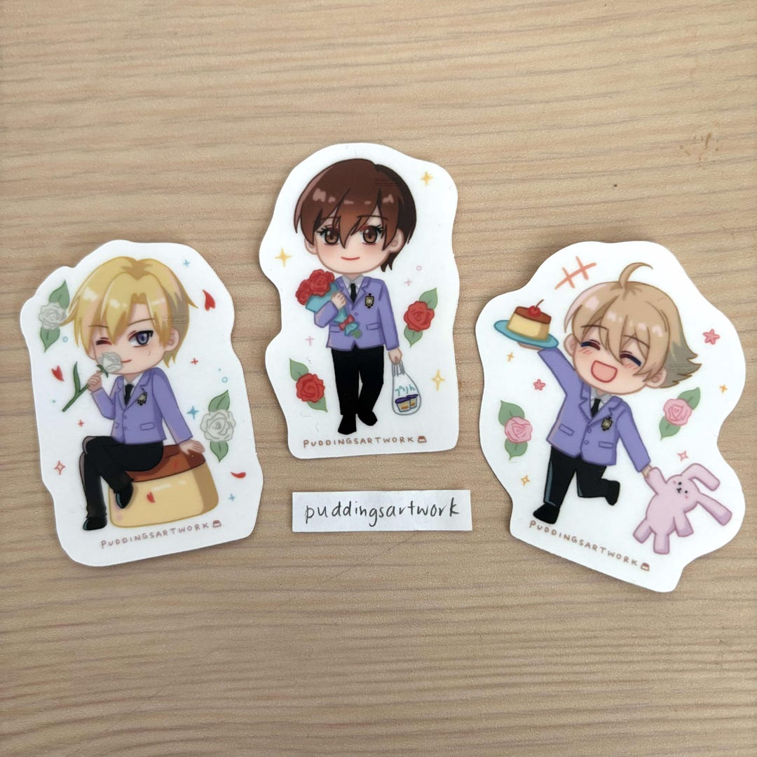 Host Club Sticker 2.5 Inch | Anime Sticker | OHSHC Sticker | Honey ...