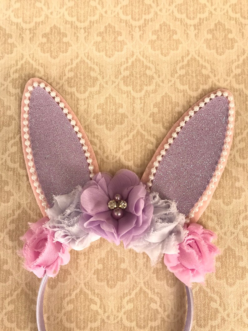 Easter Bunny Headband-bunny Headband-rabbit Ears-floral - Etsy