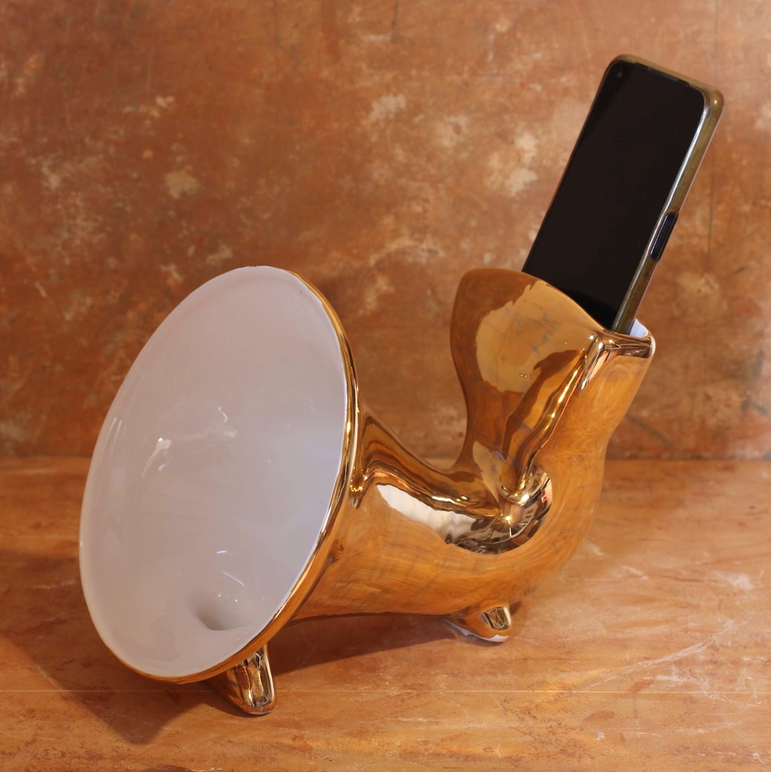 Handmade Ceramic Smartphone Amplifier – Eco-friendly Acoustic Speaker ...
