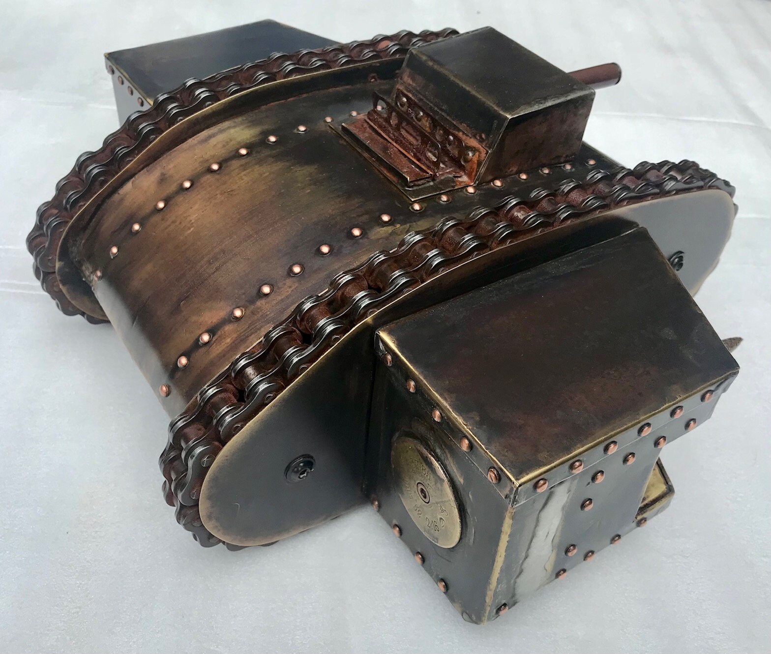 WWI Tank Mark V Trench Art Tank Model WWI Art - Etsy