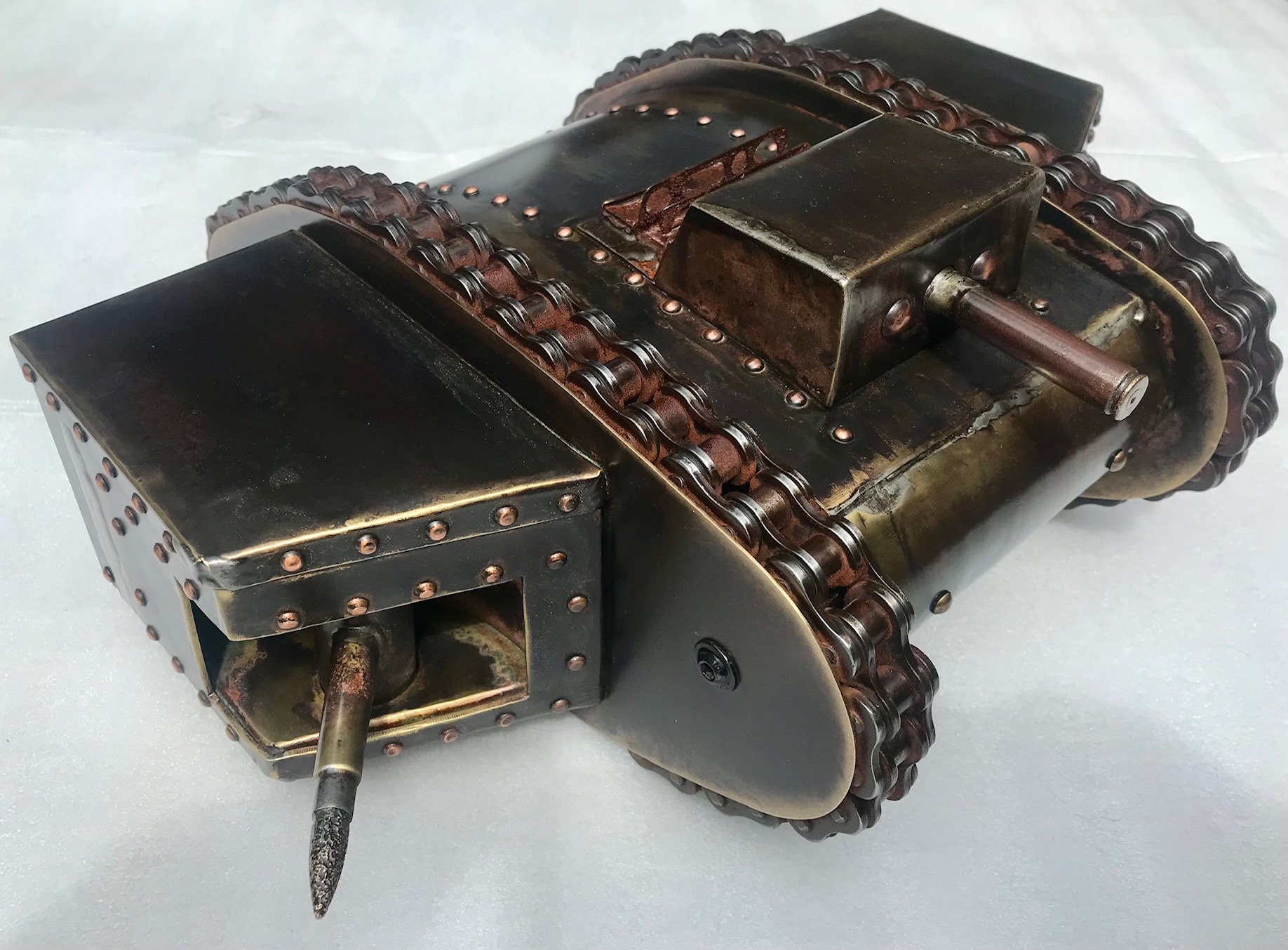 WWI Tank Mark V Trench Art Tank Model WWI Art - Etsy