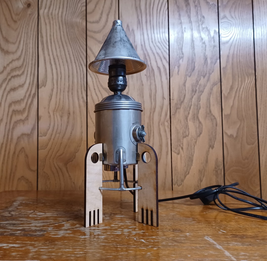 ROCKET LAMP Repurposed Train Signal Lamp - Etsy