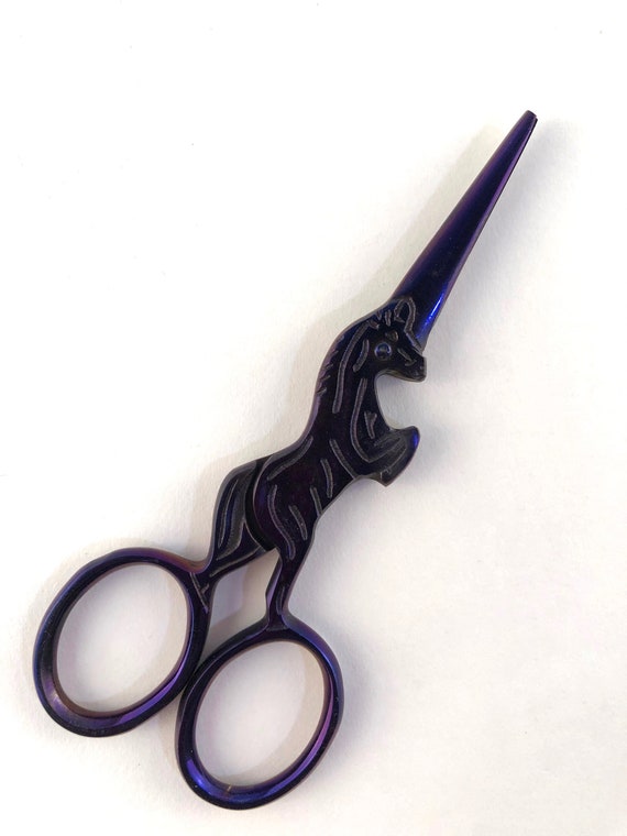 Violet Unicorn Scissors | Etsy