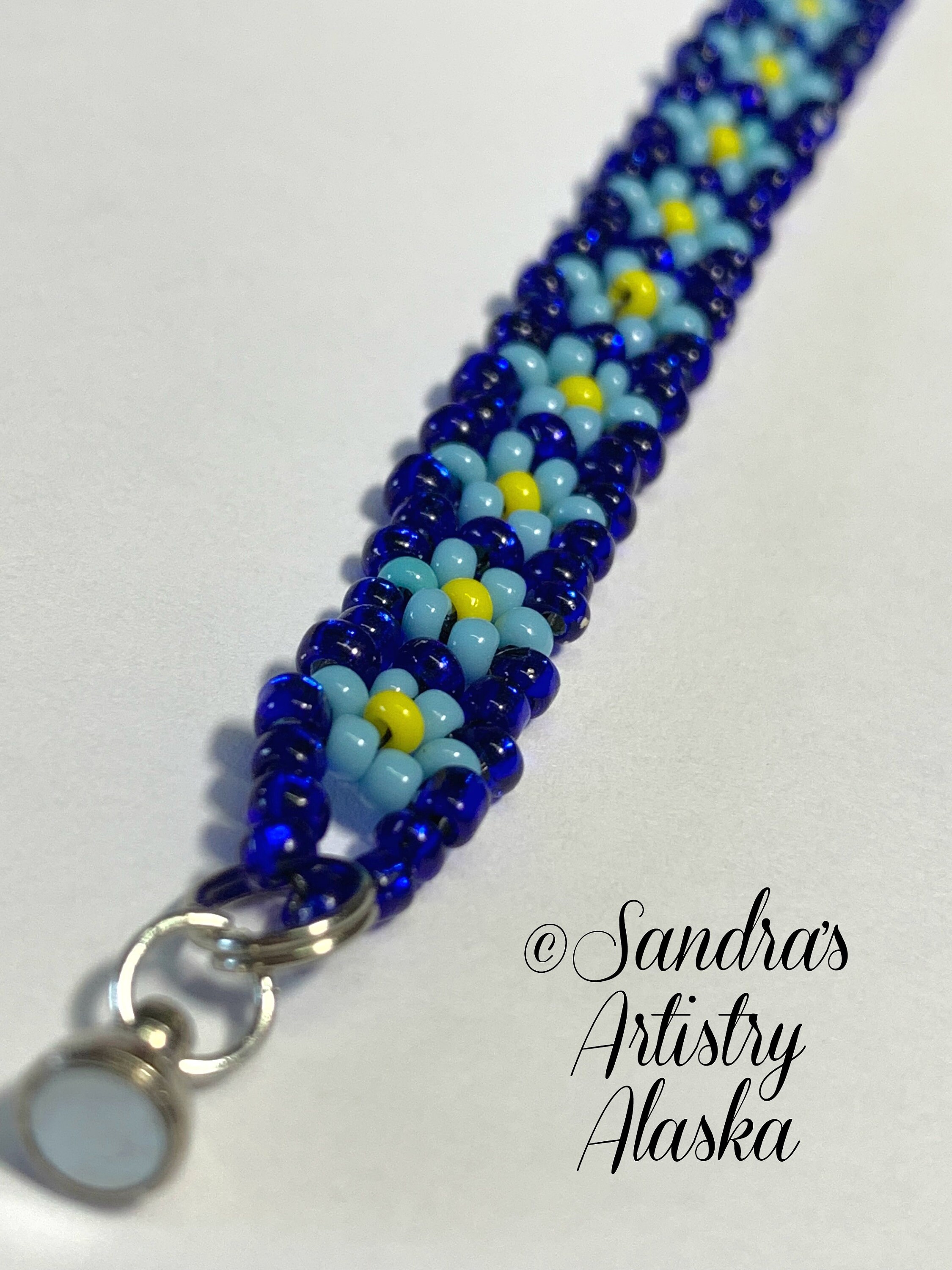 Alaskan Forget Me Not Beaded Bracelet 7 Sizes - Etsy