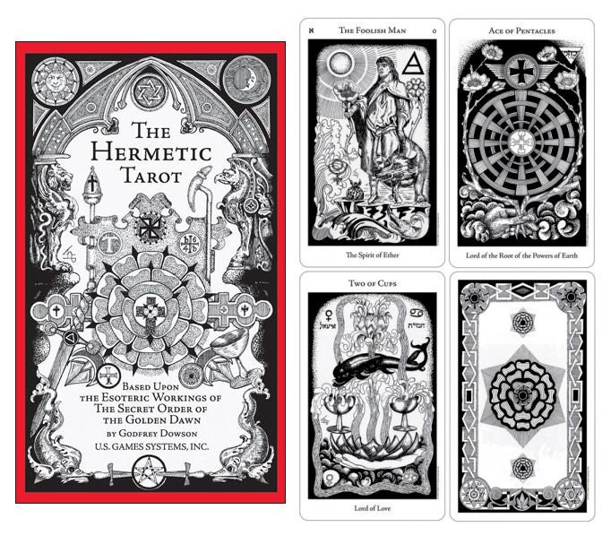 Hermetic Tarot Deck by Dowson & Godfrey Includes 78 Tarot - Etsy UK