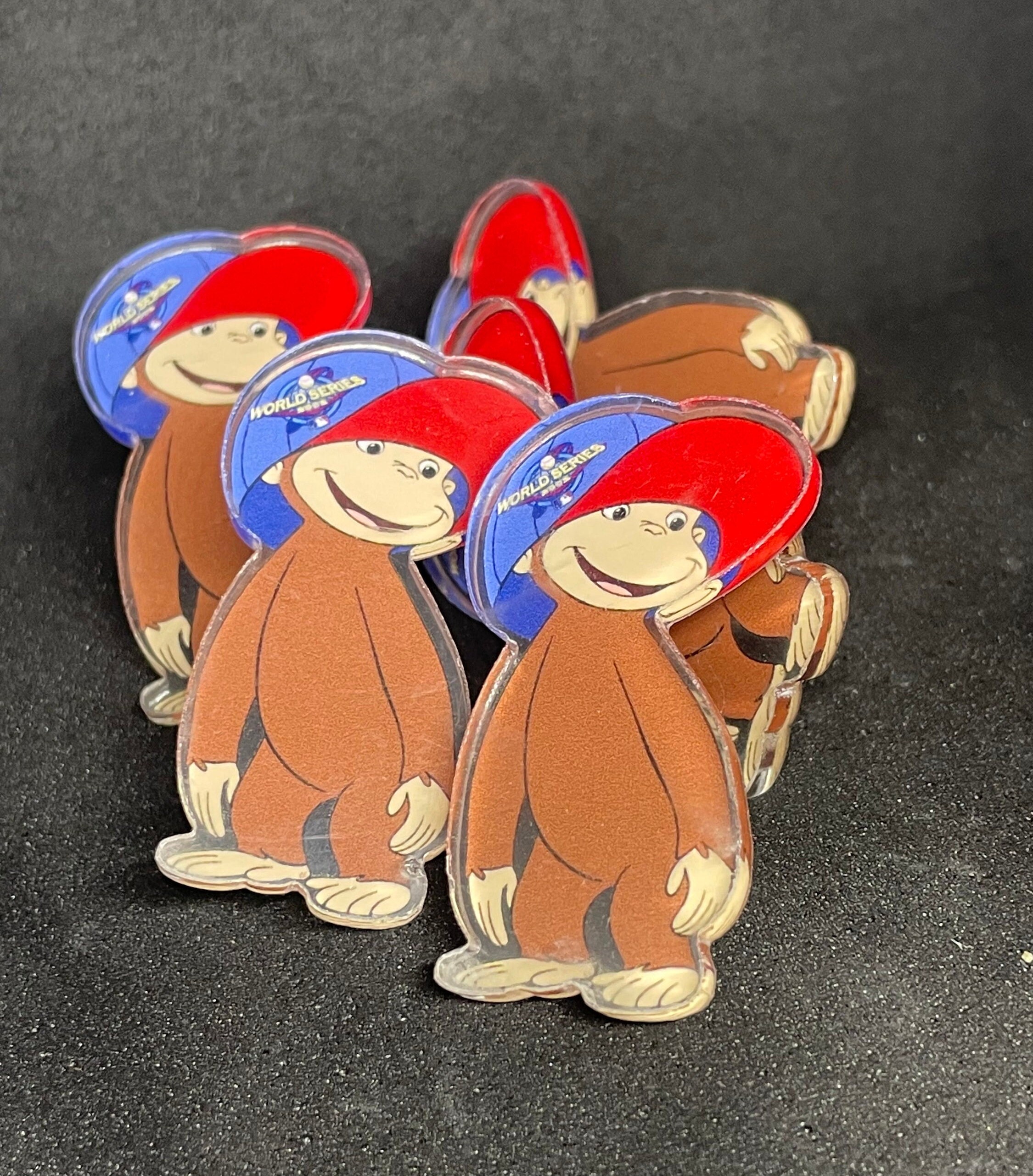 Curious George Hat Acrylic Pin - Etsy