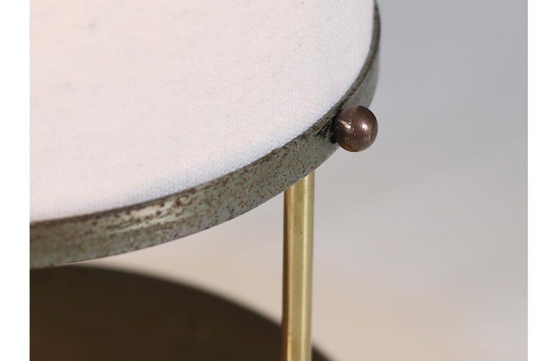 Mid-century Modern Trident Column Style Brass Table Lamp - Etsy